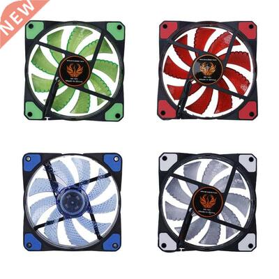 120mm LED Ultra Silent Computer PC Case Fan 15 LEDs 12V Cpu