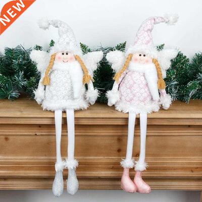 Wear-resistant Useful Long Legs Christmas Angel Girl Doll