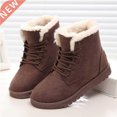 2021 Winter Boots Women Snow Women Shoes Flat Hell Casual Wi