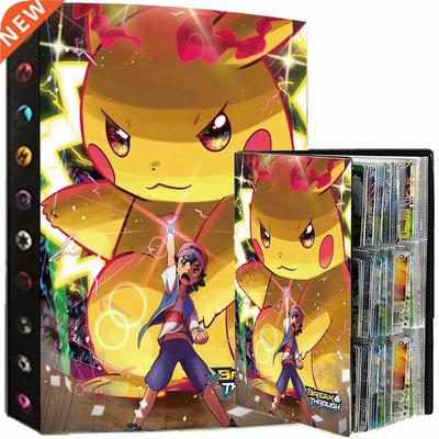 Anime 9 Pocket 432pcs Pokemon Album Book VMAX GX Game Map Ca