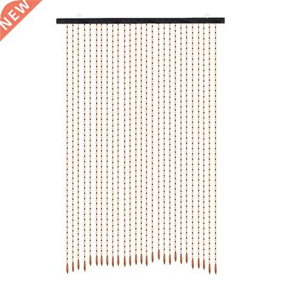 175x90cm 27 Line Wooden Beads Curtain Fly Screen Handmade D