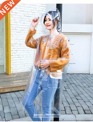 FreeSmily Fashion Transparent Raincoat Adult Hiking Outdoors