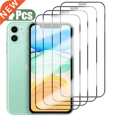 4PCS Full Cover Tempered Glass For iPhone 11 12 13 14 PRO MA