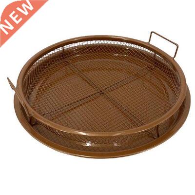 Grill Plte Non-stick Crisper Plte nd Bsket Stinless