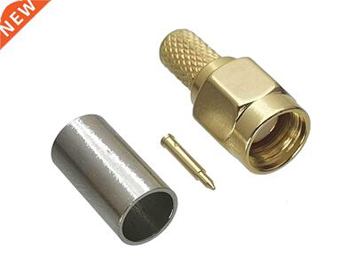 10Pcs Connector SMA Male plug Crimp For RG58 RG142 LMR195 RG