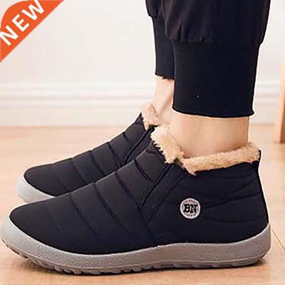 Women Flats Waterproof Warm Fur Women's Shoes Winter