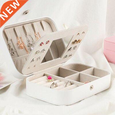 Portable Jewelry Accessories Box PU Leather Travel