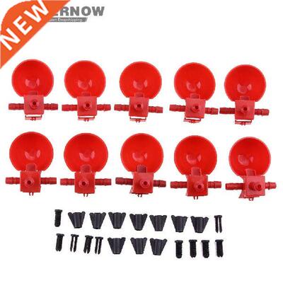10pcs Chicken Drinker Drinking Cups for Chickens red Quail