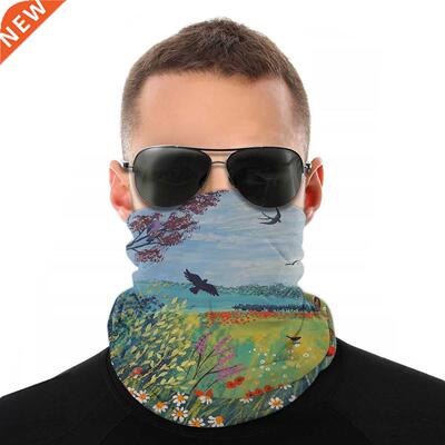 The House By Summer Meadow Scarf Half Face Mask Men Women Fa