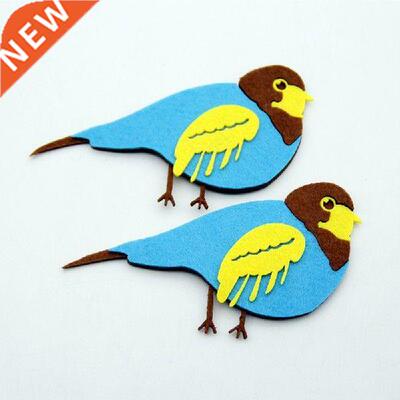 2pcs Animal Cartoon Cute Bird Free Cutting Fabric Felt For