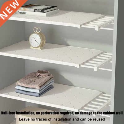 Adjustable Closet Organizer Storage Shelf Wall Mounted