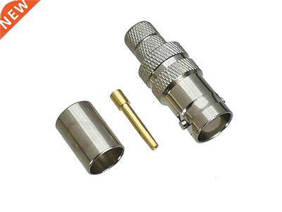 1Pcs Connector BNC Female jack Crimp For RG5 RG6 LMR300 Cabl