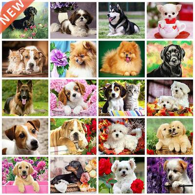 Evershine Full Square Diamond Painting Dog 5D DIY Animal Dia