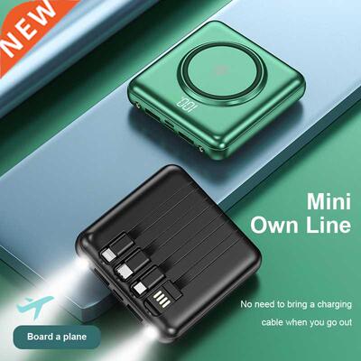 Portable 20000mAh Power Bank Outdoor Wireless Charger Phone