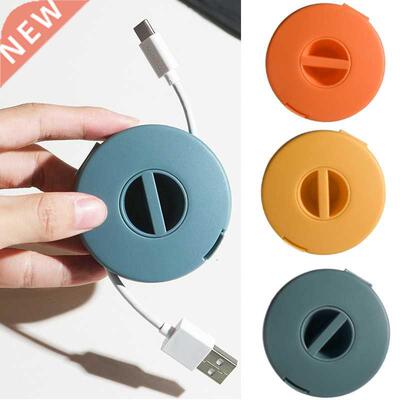 Round Wire Winder Box Portable Multifunctional Data Cable St