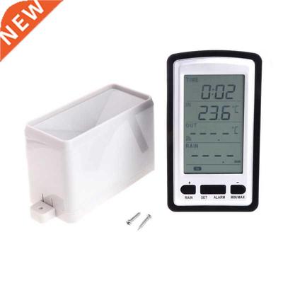 Electronic Wireless Rain Gauge Rain Meter Indoor Outdoor Dig