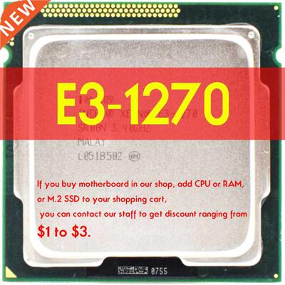 Xeon E-1270 E 1270 .4 GHz Quad-Core CPU Processor 8M 80W