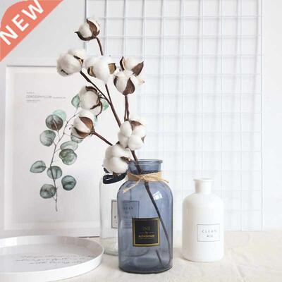 1Pc Naturally Dried Cotton Flowers Artificial Plants Floral