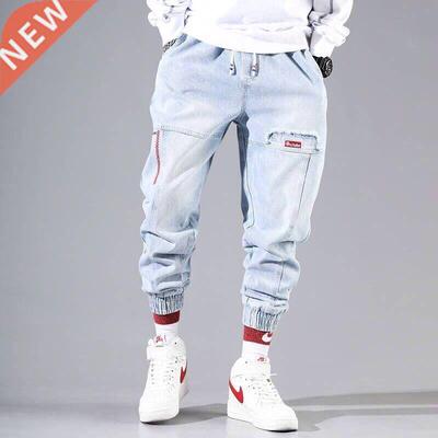 Sreetwear Hip Hop Cargo Pants Men's jeans Cargo Pants Elasti