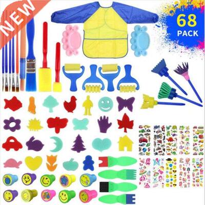 68pcs Children Graffiti Painting Tool Set Kids  Waterproo