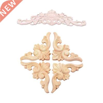 1X Rubber Wood Oak Carved Corner Onlay Applique Type:5 Size: