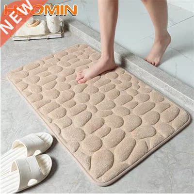 HOOMIN Bathroom Bath Mat Non-slip Carpets Memory Foam Pad