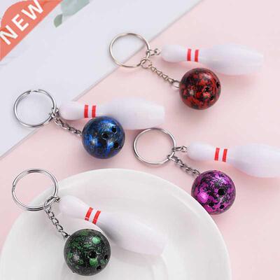 Mini Simulation Bowling Keychain Pendant Bowling Set Sports