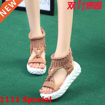Platform Sandals Women Gladiator Sandals Summer Flat Shoes