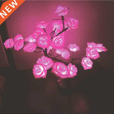 Provide Rapid Transportation Lamp Rose LED Flower ree Night