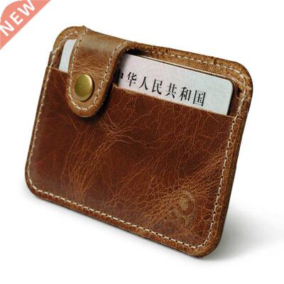 Retro Leather Credit Business Mini Card Wallet 2022 Convenie