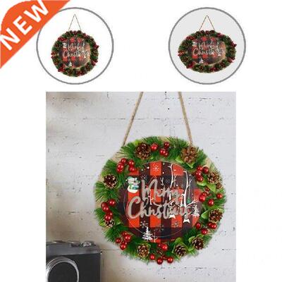 Useful Wooden Doorplate Innovative Fake Pine Cones Rustic