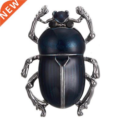 Blue nsects Brooches Gold Color PTFE Brooch Pns Vntage Wo