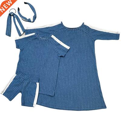 NEW Spring and Summer Fashion Cotton Denim Girls Dress And T