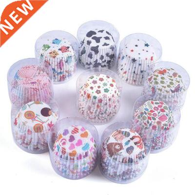 100Pcs Animal Flower Muffin Macaron Baking Cup Cake Paper Cu