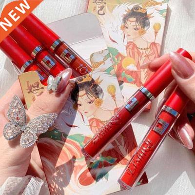 Ershiqi 5pcs/set Cigarette Tube Lip Glaze Matte Velvet