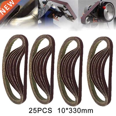 25pcs/Set Sanding Belts 330 X 10mm Air Finger Sander Sanding