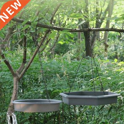 2Pcs/set Outdoor Hanging Bird Feeder Bath Tray Water