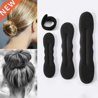 1PC Multi size Sponge Black Hair Styling Donut Bun Curler Ma