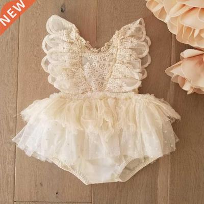 0-24 Months Baby Girl Clothes Girls Flower Lace Romper Newbo