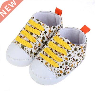 Floral Canvas Shoes Newborn Baby Anti-slip?sneakers Toddler