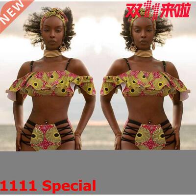 Lady's agaric girdle African swimsuit bikini非洲泳衣比基尼