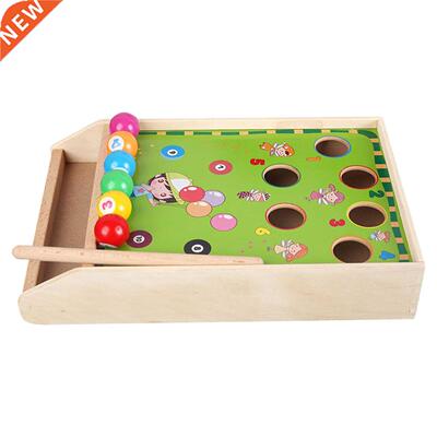 Wooden Billiards Board Game Wooden Billiard Pool Table Game