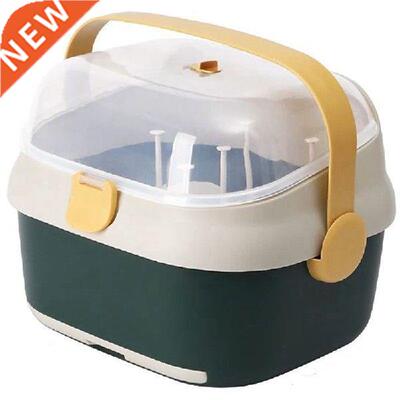 Baby Bottle Drying Rack Container With Drainer, Portable