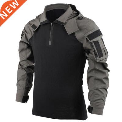 Men's Bomber Jacket Tactical Flig Jacket Coat Combat T-shi