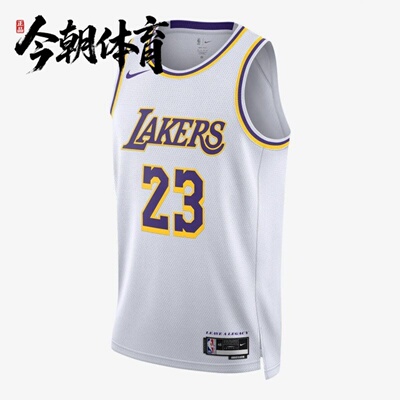 NIKE/耐克23赛季洛杉矶湖人队詹姆斯男子速干无袖球衣 DN2081-103