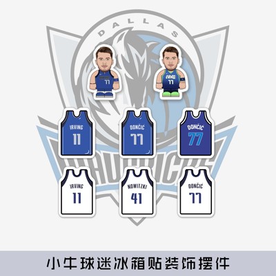 小牛队冰箱贴徽章摆件装饰磁贴