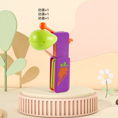 爆款减压萝卜蛇解压齿轮木鱼敲打