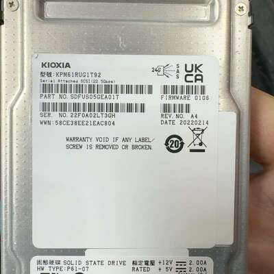 议价铠侠 KIOXIA KPM61RUG1T92 1.92TB可维修