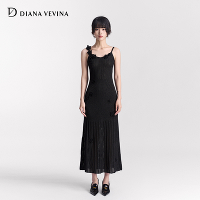 【徐若晗 哈妮克孜同款】DIANAVEVINA新款连衣裙女吊带长裙