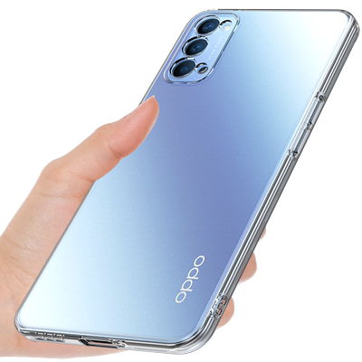 适用于reno4手机壳oppo透明防摔